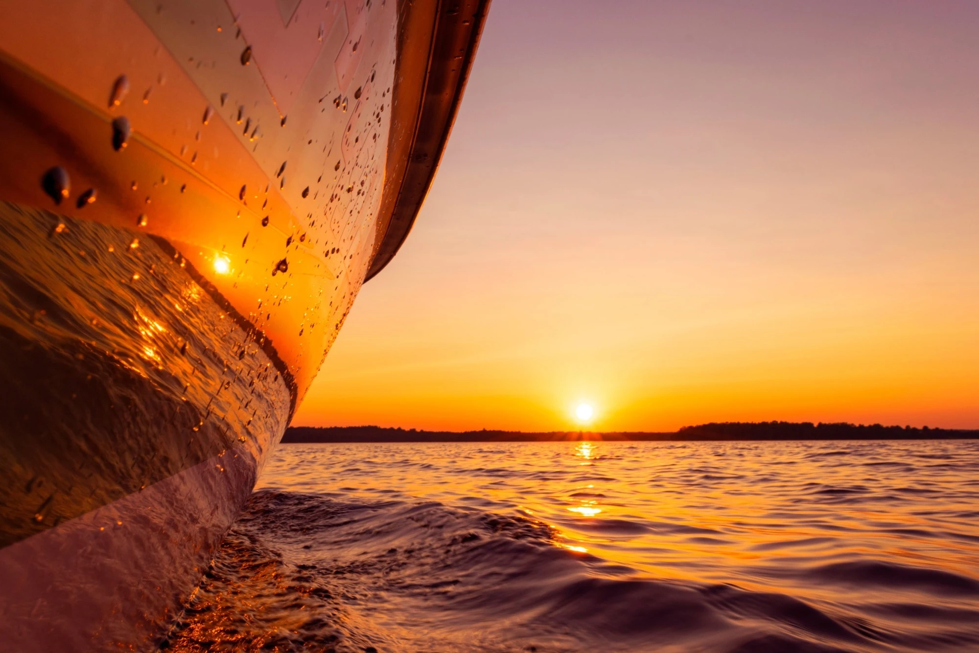 Sunset from the sea